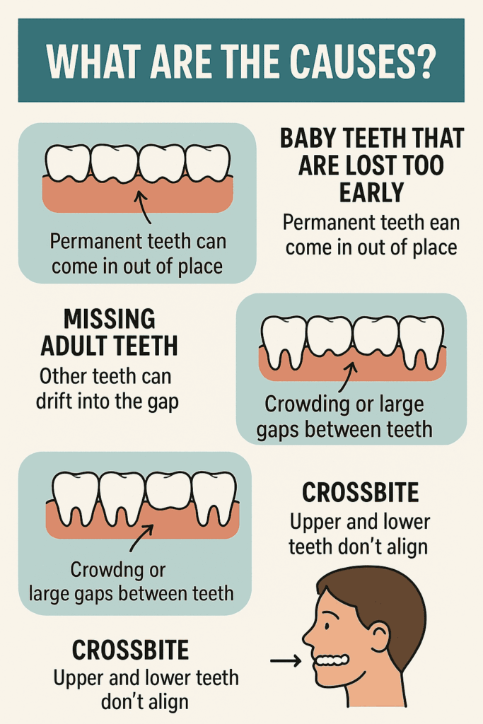 Teeth Midline Shift: Causes, Problems & How to Correct It